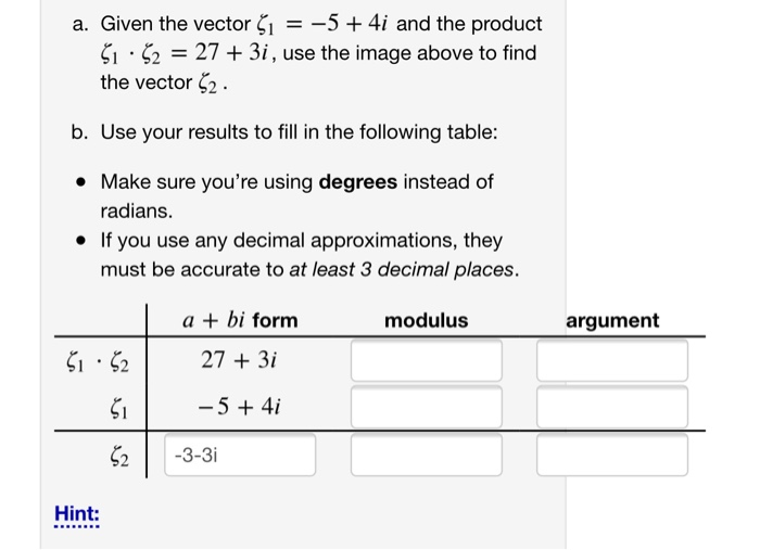 Solved Graph the vectors 3 - 4i and 5 3i, then find their | Chegg.com