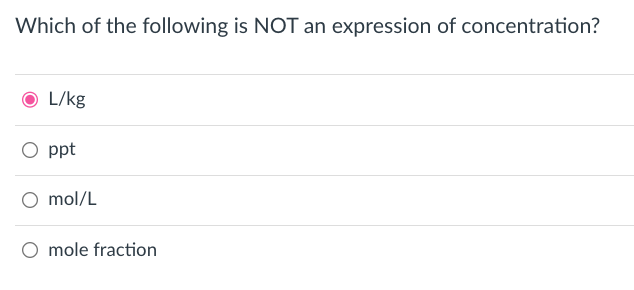 Solved Which of the following is NOT an expression of | Chegg.com