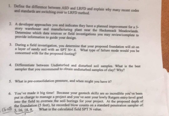 Solved 1. Define the difference between ASD and LRFD and | Chegg.com