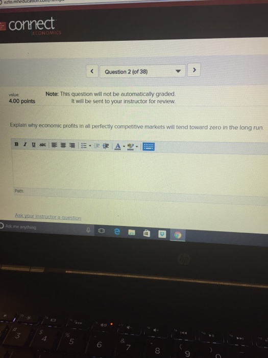 Solved Explain why economic profits in all perfectly | Chegg.com