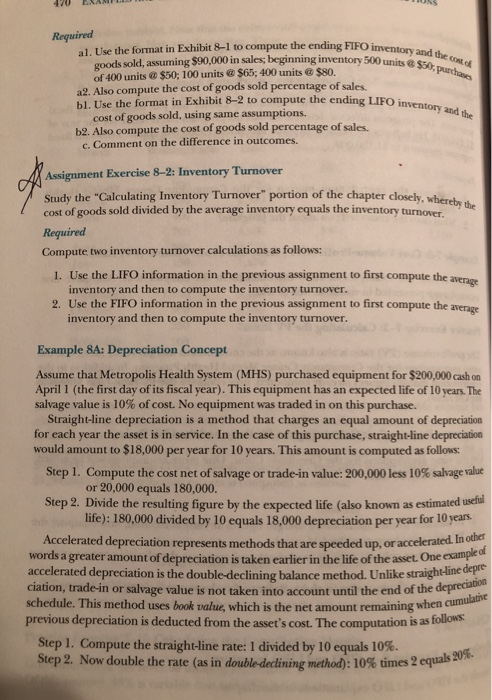 Solved CHAPTER8 Assignment Exercise 8-1: FIFO and LIFO | Chegg.com
