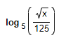 Solved log5(x2125) | Chegg.com