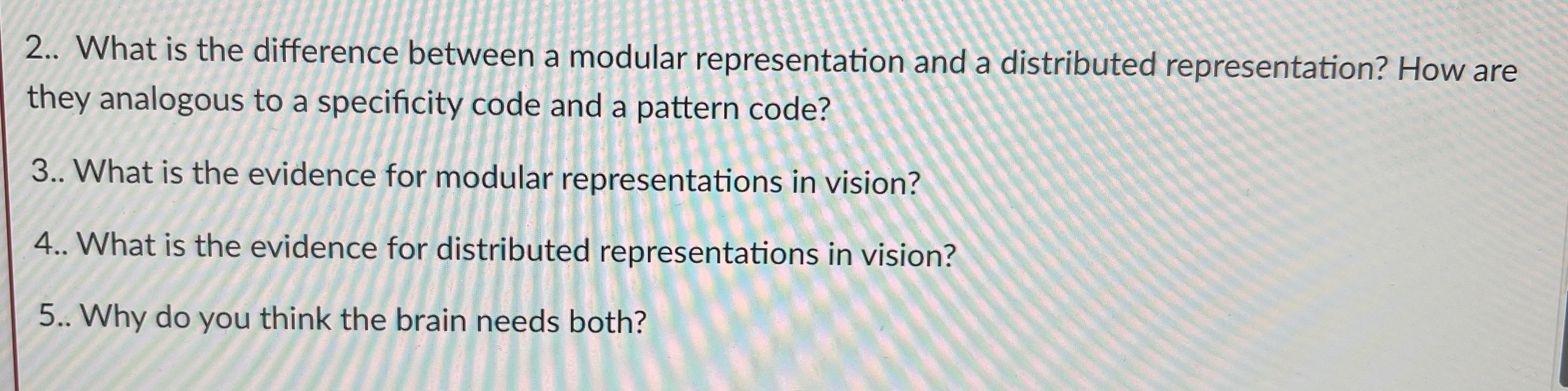 Solved 2 What Is The Difference Between A Modular