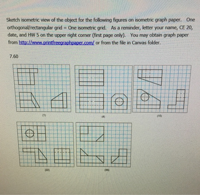 Solved This is Autocad class. Please do by isometric view on | Chegg.com