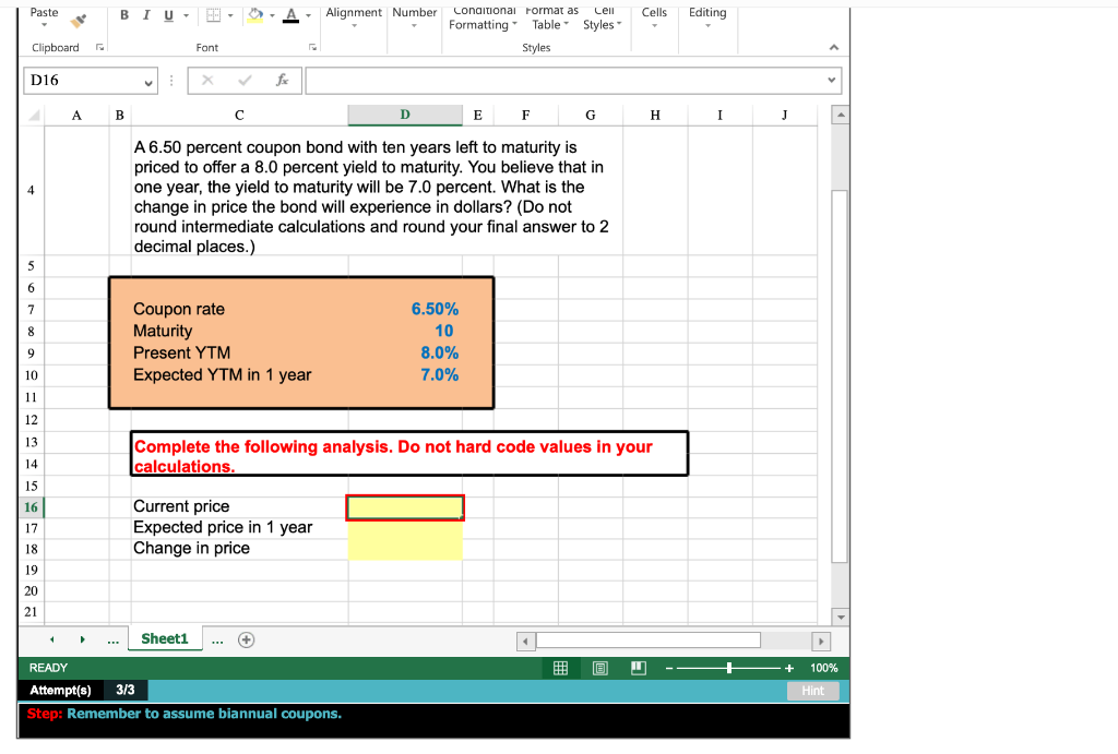 Solved Paste BIU, A A Alignment Number Cells Editing | Chegg.com