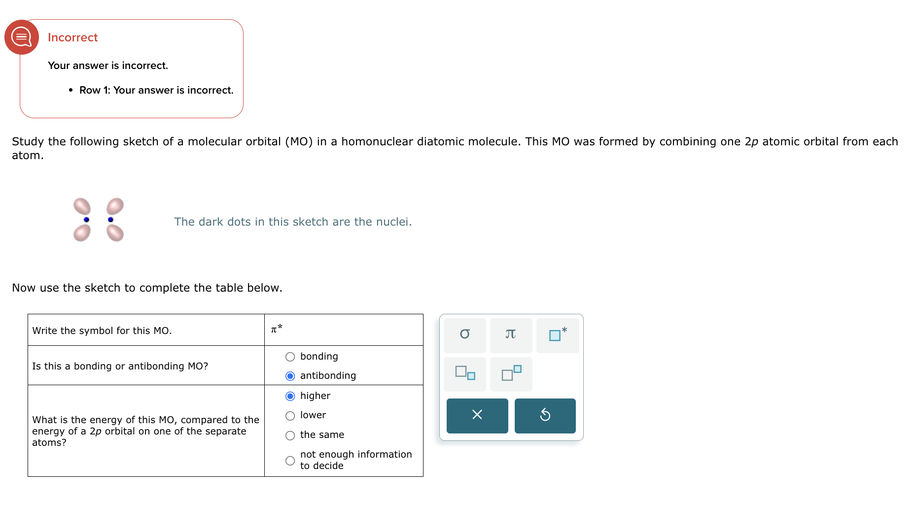 IncorrectYour answer is incorrect.- ﻿Row 1: Your | Chegg.com