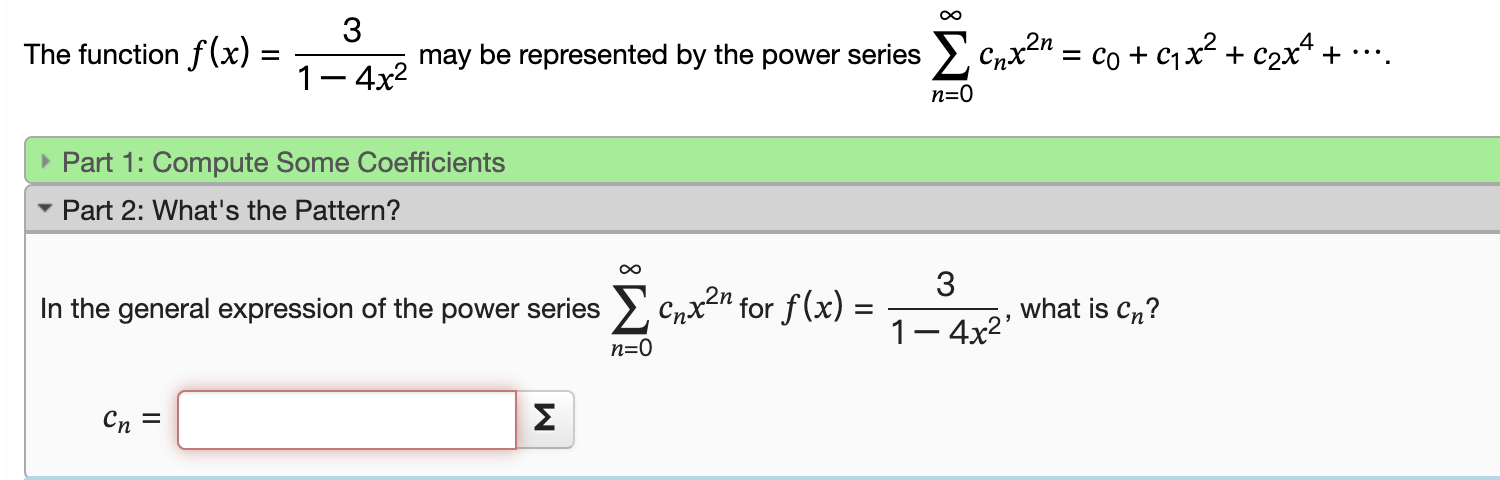 Solved The function f(x)=1−4x23 may be represented by the | Chegg.com