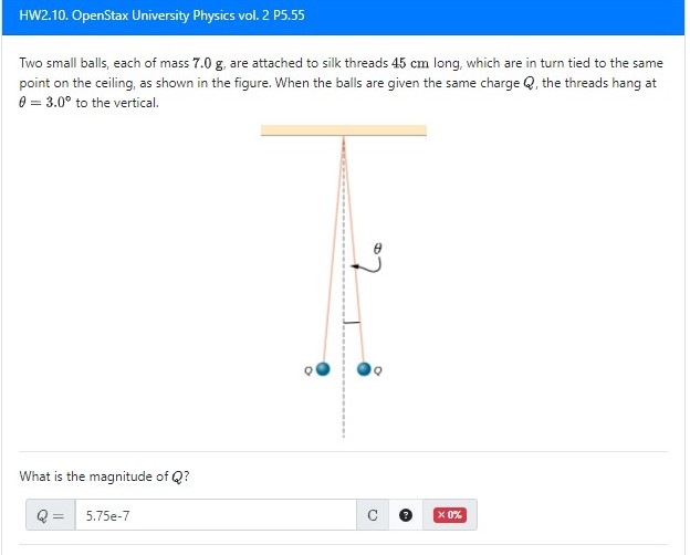 Solved Two small balls, each of mass 7.0g, ﻿are attached to | Chegg.com