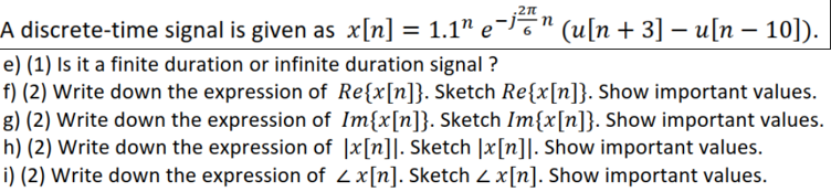 Solved A discrete-time signal is given as | Chegg.com