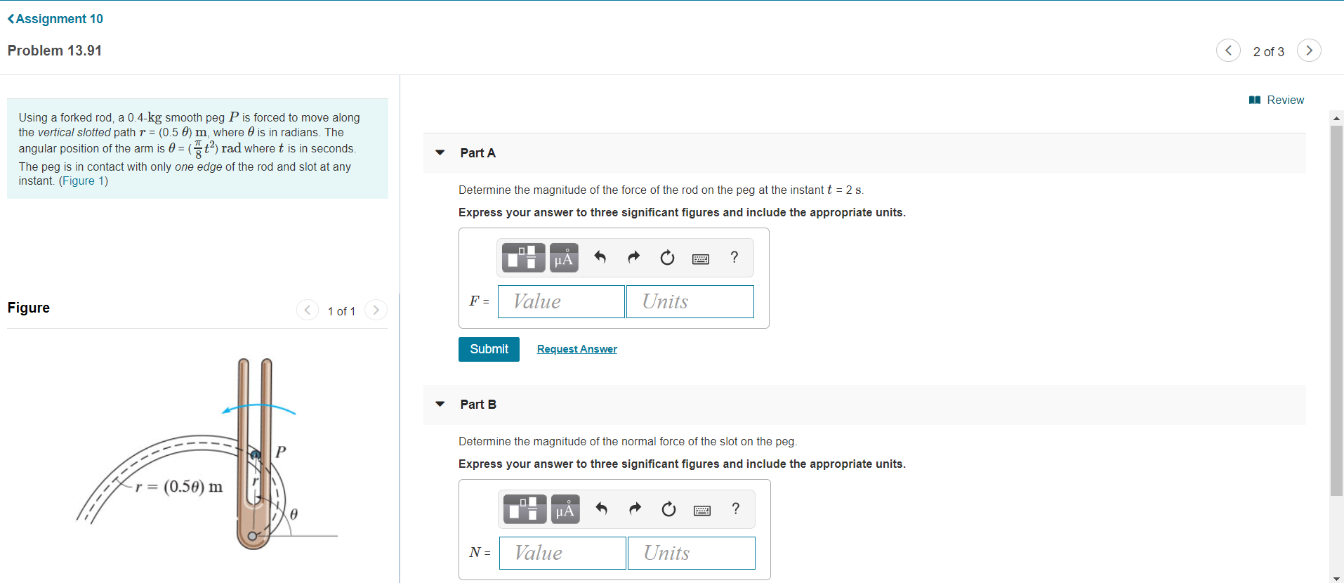 Solved Submit Request Answer Part B Determine the magnitude | Chegg.com