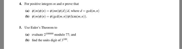 Solved For positive integers m and n prove that (а) (b) 4. | Chegg.com