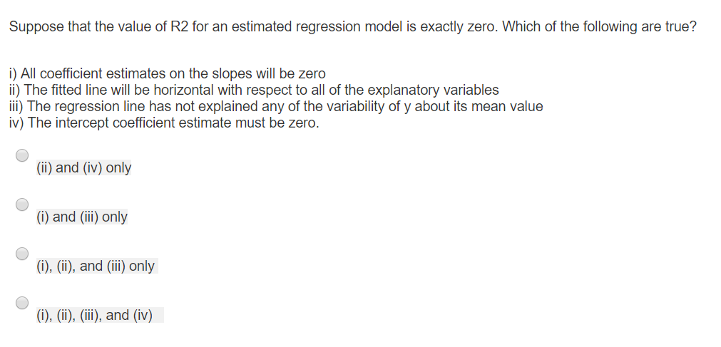 Solved Suppose that the value of R2 for an estimated | Chegg.com