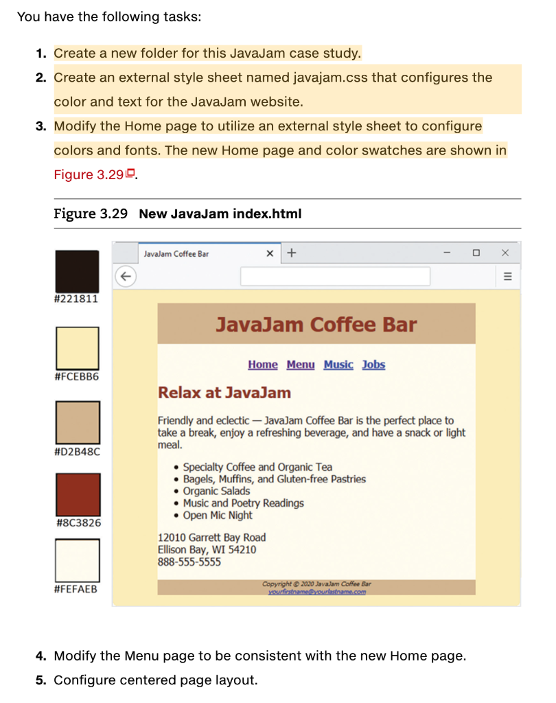 Solved You have the following tasks: 1. Create a new folder | Chegg.com