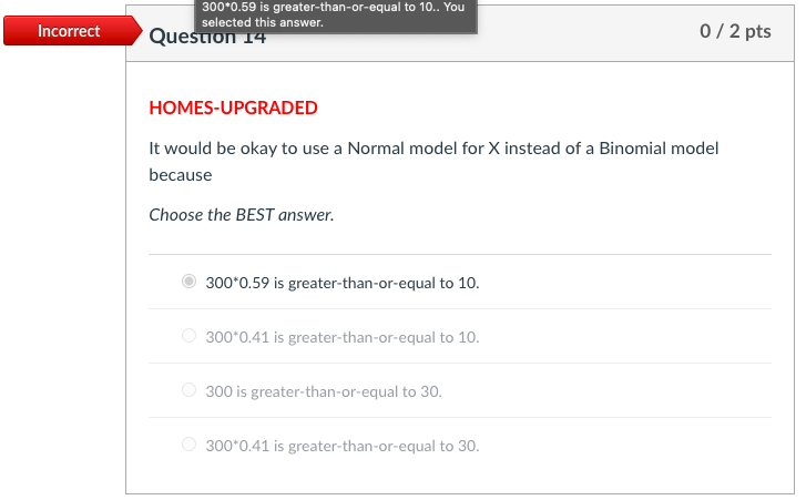 Solved HOMES-UPGRADED It would be okay to use a Normal | Chegg.com