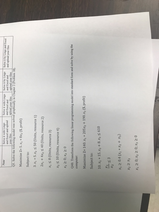 Solved Solve it with Lingo Solve it with Lingo Solve it | Chegg.com