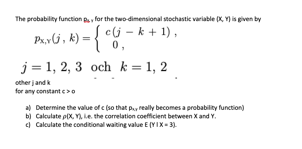 Solved The probability function Rxy for the two-dimensional | Chegg.com