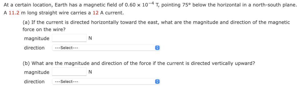 Solved ---Select--- horizontal and directed due east | Chegg.com