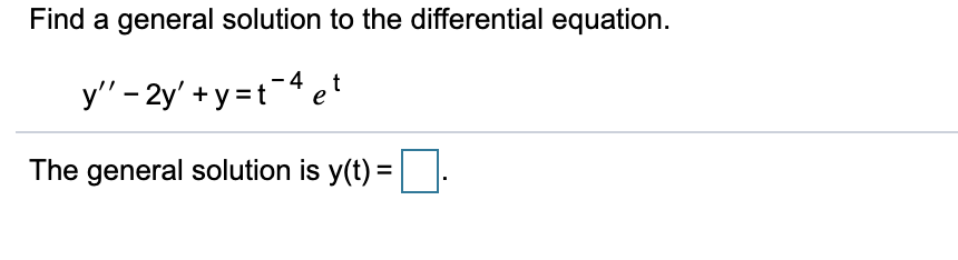 Solved Solve the given initial value problem. y'' +4y' + 29y | Chegg.com