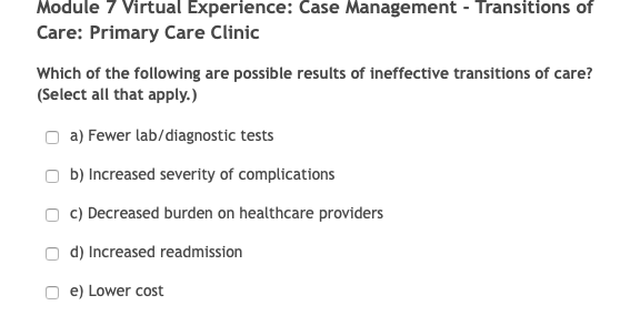 Solved Module 7 Virtual Experience: Case Management - | Chegg.com