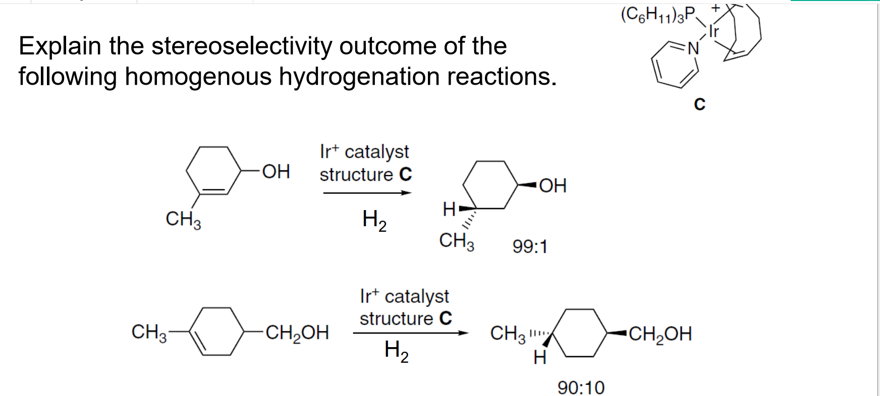 Solved Explain the stereoselectivity outcome of the | Chegg.com