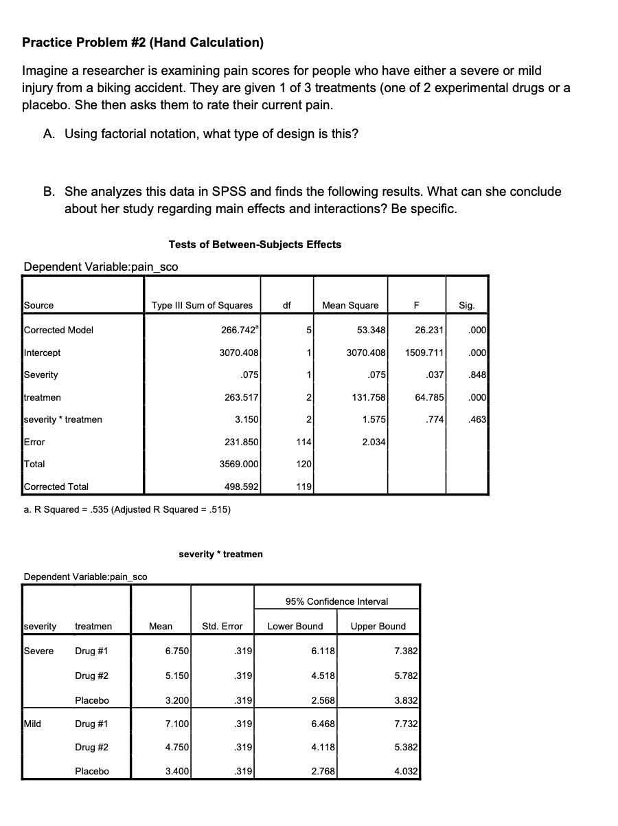 Practice Problem #2 (HAND CALCULATION) Using | Chegg.com