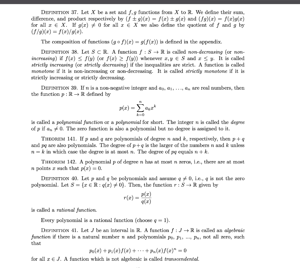 Solved = THEOREM 147. The range of the exponential function | Chegg.com