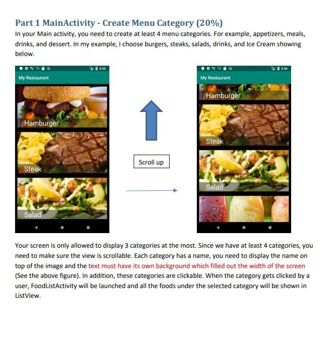 This is an android mobile app. Please answer in | Chegg.com