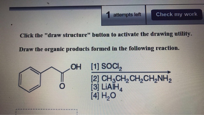 Solved Click the "draw structure" button to activate the | Chegg.com