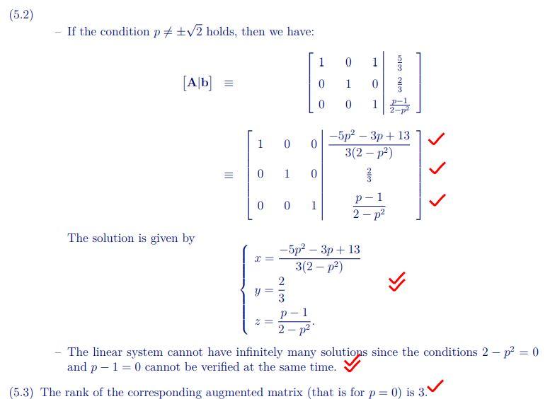 Solved Consider the following system of linear equations in | Chegg.com