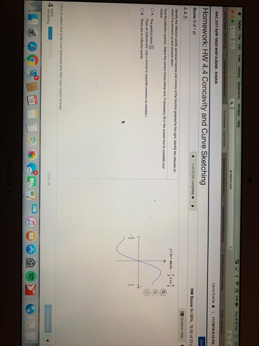 Solved Homework: HW 4.4 Concavity and Curve Sketching 4.4.5 | Chegg.com Solved Homework: HW 4.4 Concavity and Curve Sketching 4.4.5 | Chegg.com