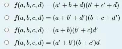Solved Use a Karnaugh map to find the minimum POS expression | Chegg.com