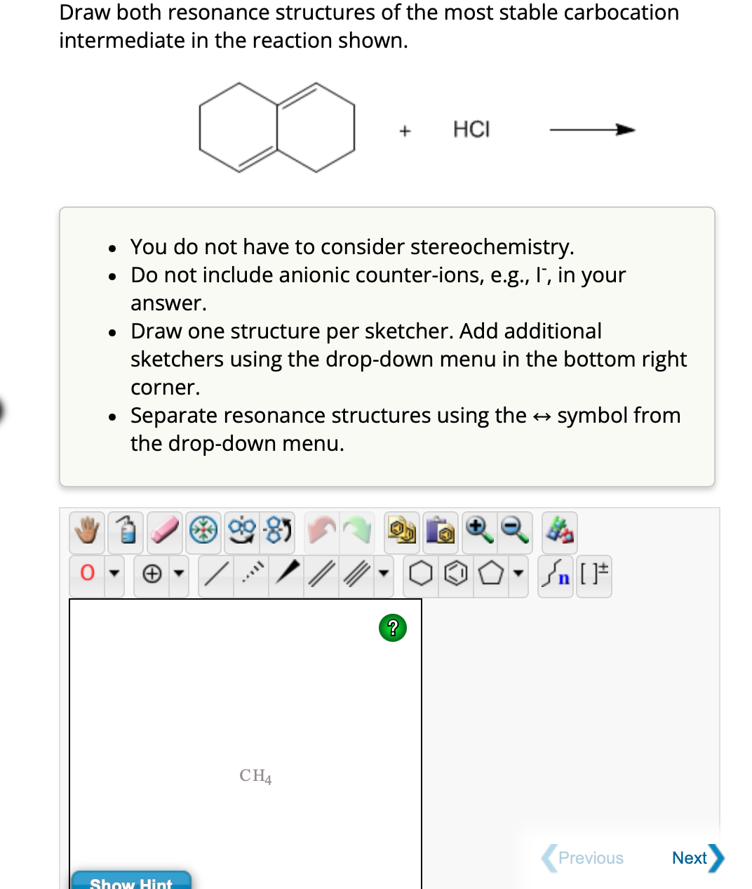 Solved Draw both resonance structures of the most stable | Chegg.com