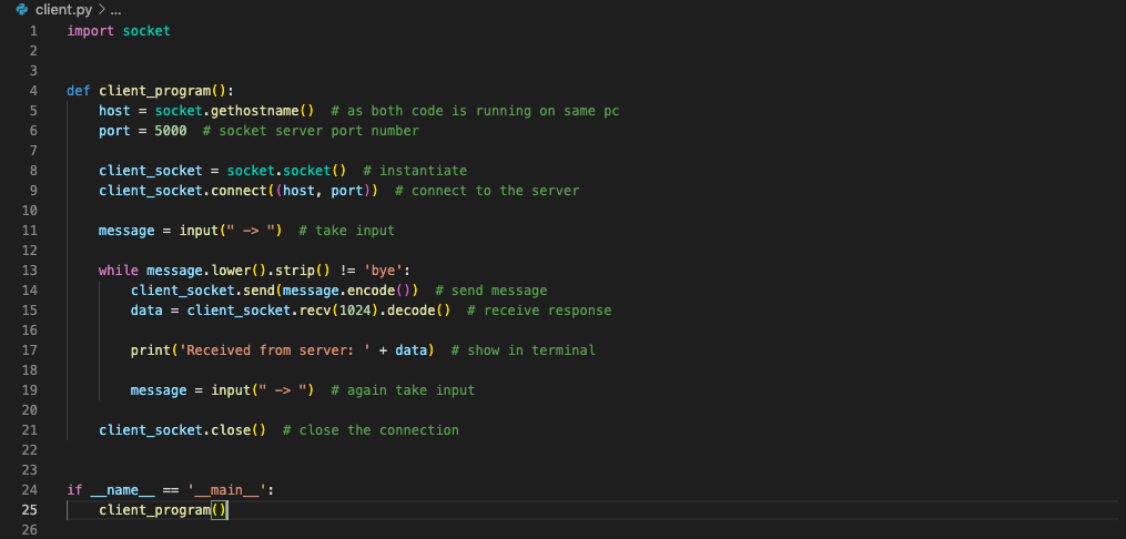 Solved Wn → python-chat-server python3 server.py Traceback | Chegg.com