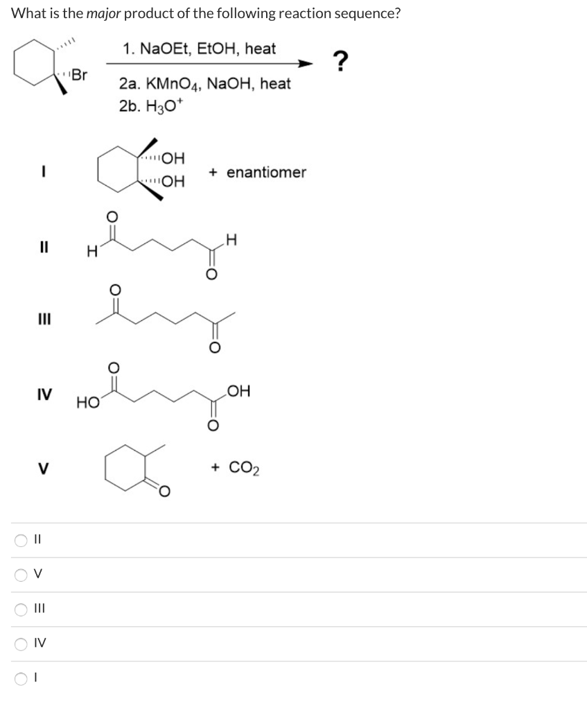 Solved What is the major product of the following reaction | Chegg.com