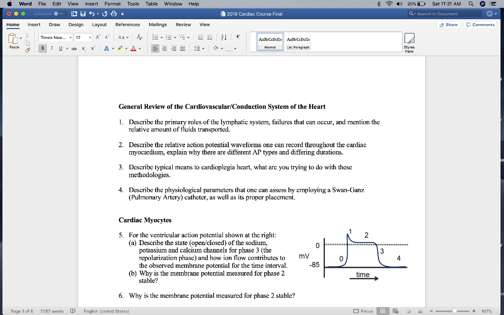Solved Word File Edit View Insert Format Tools Table Window | Chegg.com