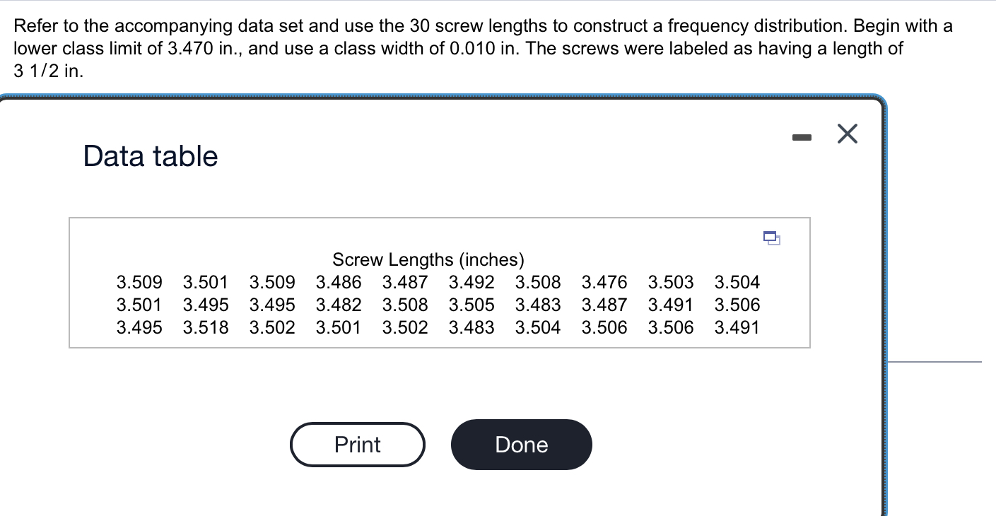 Solved Refer to the accompanying data set and use the 30 | Chegg.com
