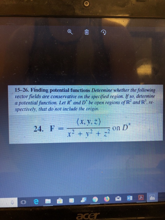 Solved 15-26. Finding potential functions Determine whether | Chegg.com
