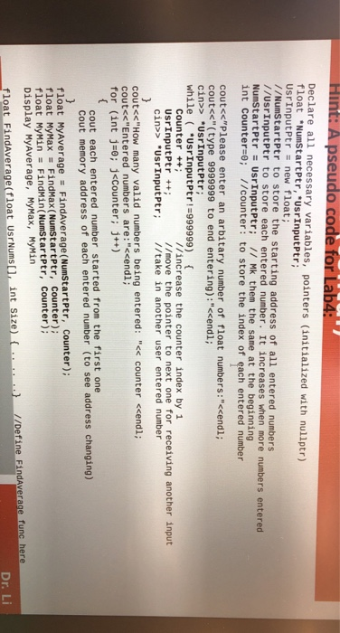 Solved Acquisition (contd.) Lab 4. Pointer for Dynamic Array | Chegg.com