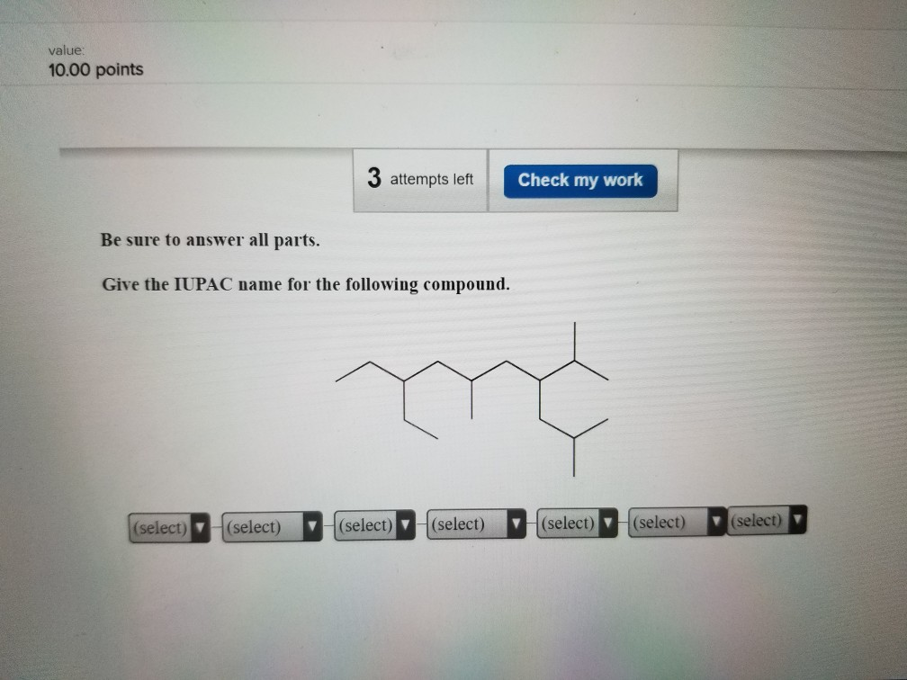 Solved value: 10.00 points 3 attempts left Check my work Be | Chegg.com