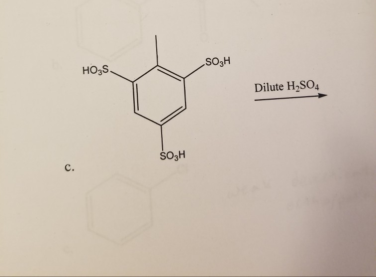 Solved HO3S SO3H Dilute H2SO4 SO3H | Chegg.com
