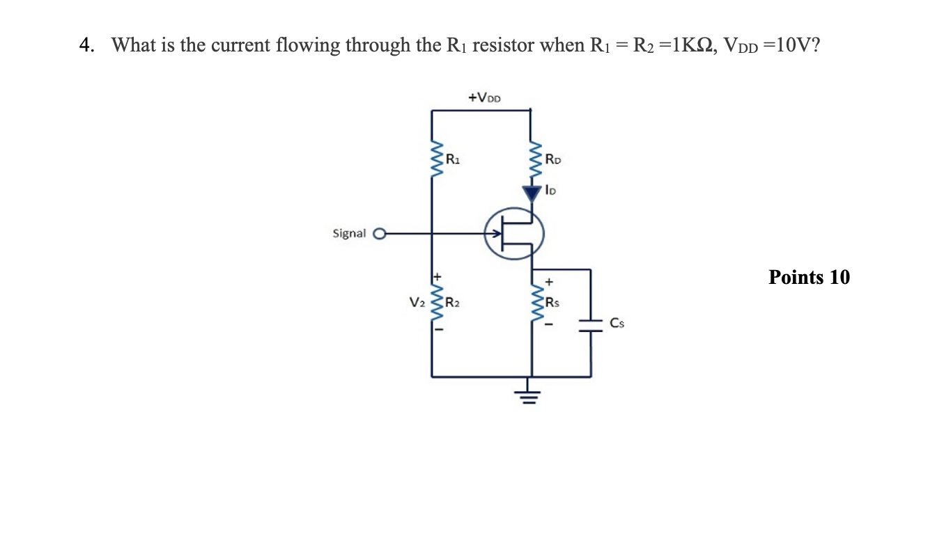 Solved What is the current flowing through the R1 ﻿resistor | Chegg.com