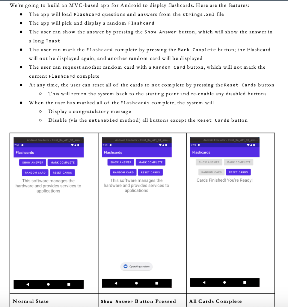 We're going to build an MVC-based app for | Chegg.com