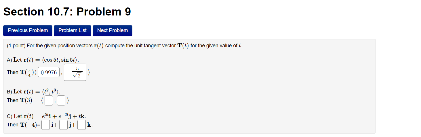 Solved Section 10.7: Problem 9 Previous Problem Problem List | Chegg.com