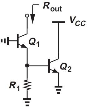 Solved Calculate the output resistance, 𝑅𝑜𝑢𝑡, of the | Chegg.com