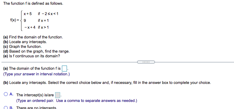 Solved The function f is defined as follows. X + 5 if -25x