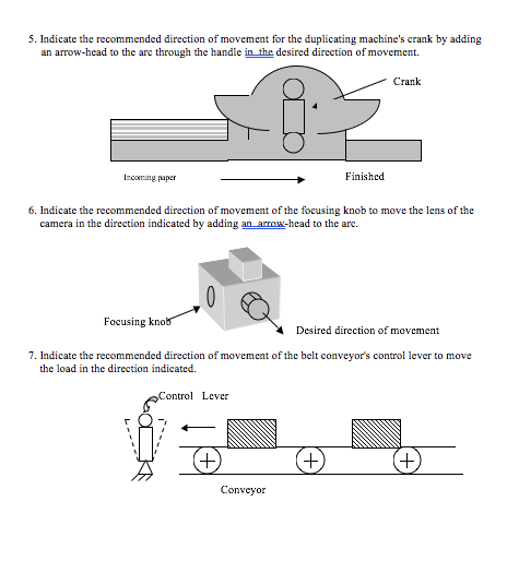 5. Indicate the recommended direction of movement for | Chegg.com