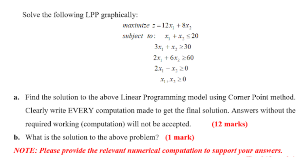 Solved +x, 520 Solve the following LPP graphically: maximize | Chegg.com