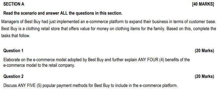 Solved Read the scenario and answer ALL the questions in | Chegg.com