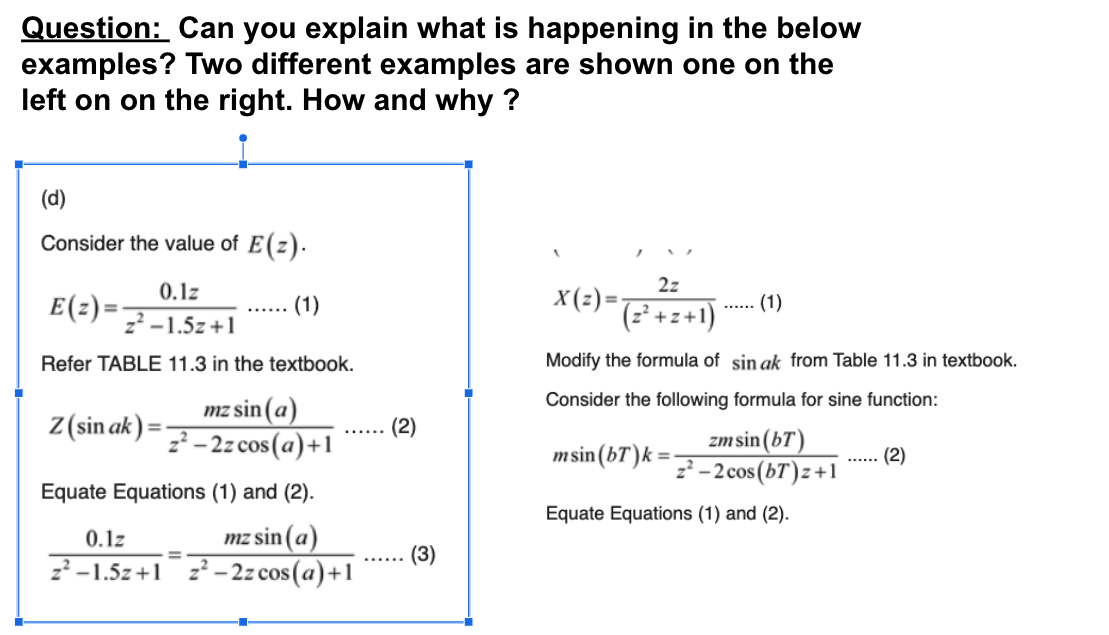 Solved Question: Can you explain what is happening in the | Chegg.com