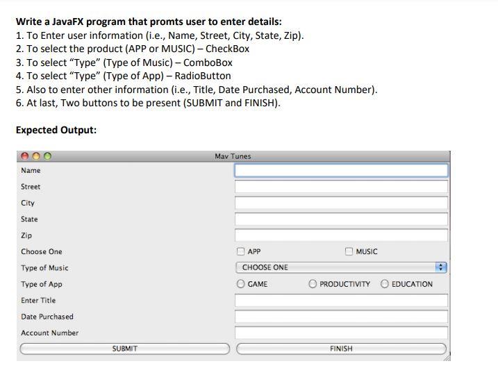 Solved Write A JavaFX Program That Promts User To Enter Chegg